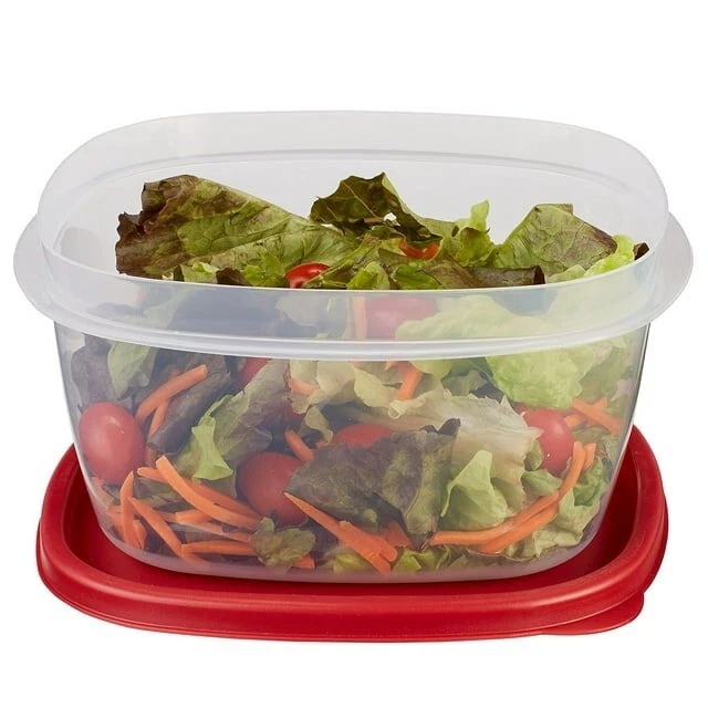 Rubbermaid EasyFindLid, 14 Cup, Square Plastic Food Storage Container