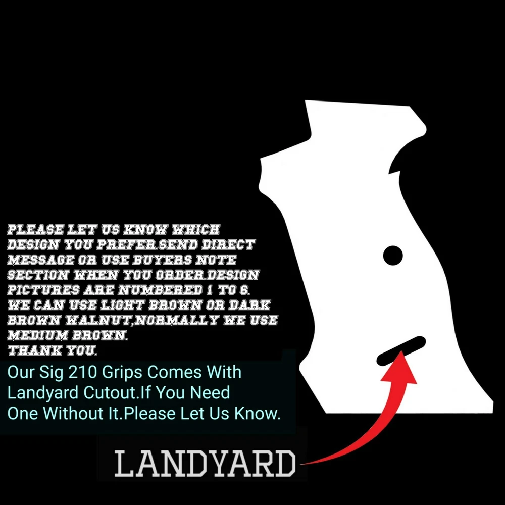 Sig P210 Target Grip with Magwell & Lanyard Option for Heel Mag Release